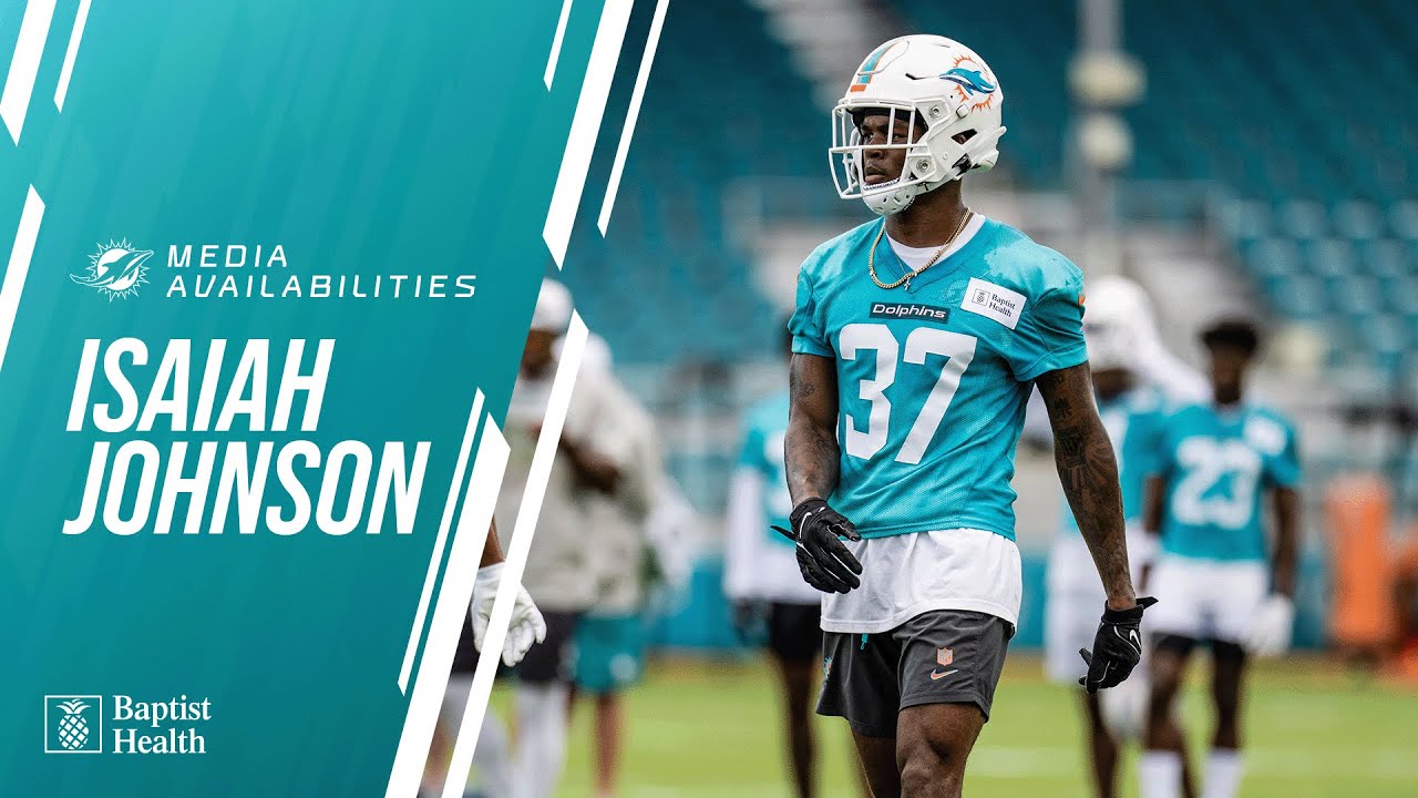 Isaiah Johnson meets with the media | Miami Dolphins - YouTube