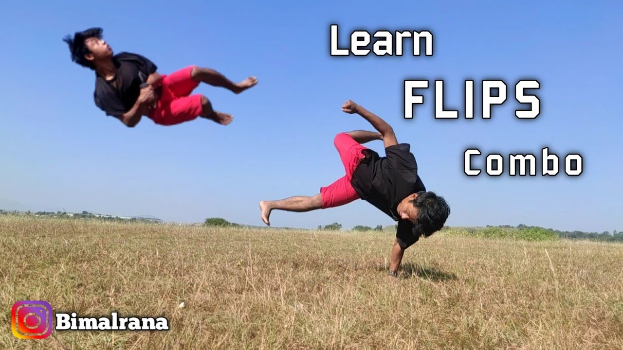 Basic flips combo for beginners By bimal rana - YouTube