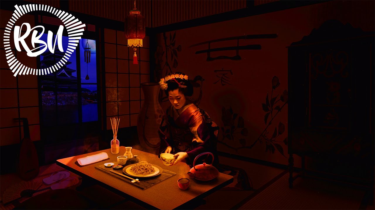 Dining With Geisha in Her Cozy Room | Japanese Ambience | 1 Hour - YouTube