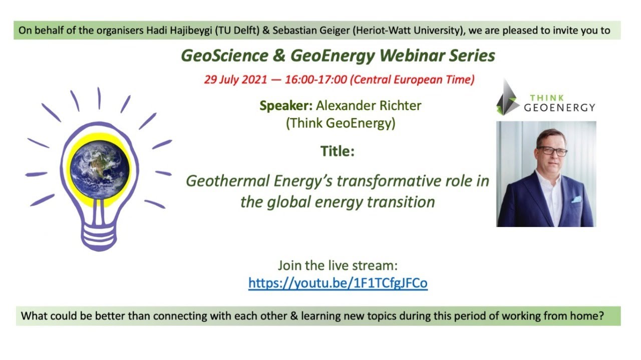 Alexander Richter, Think GeoEnergy (GeoThermal) - YouTube
