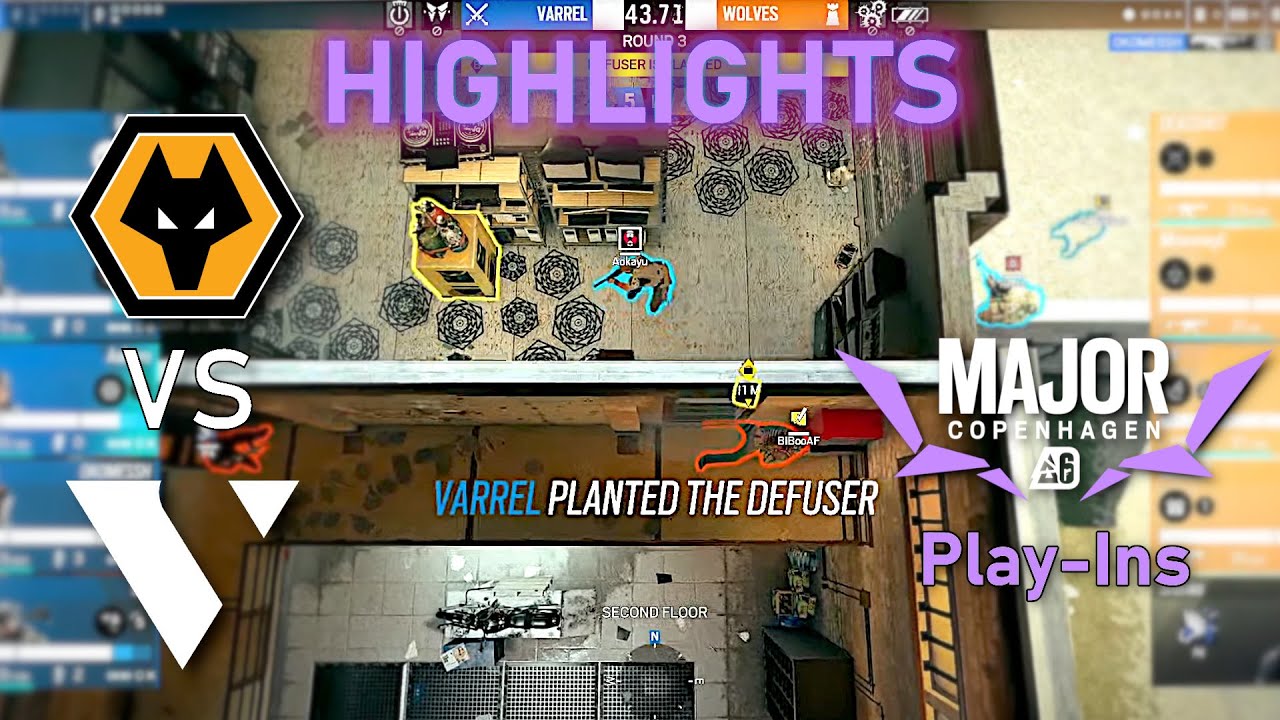 Wolves vs Varrel - HIGHLIGHTS - Play-Ins - Copenhagen Major 2023 - R6 ...