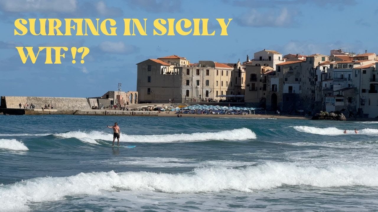 Surfing in SICILY - WTF!? - YouTube