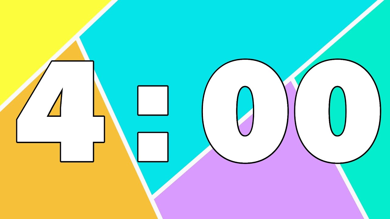 4 Minute Countdown Timer - YouTube