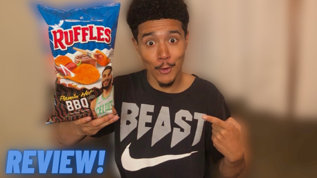 Jayson Tatum Flamin' Hot BBQ Ruffles Review! - YouTube