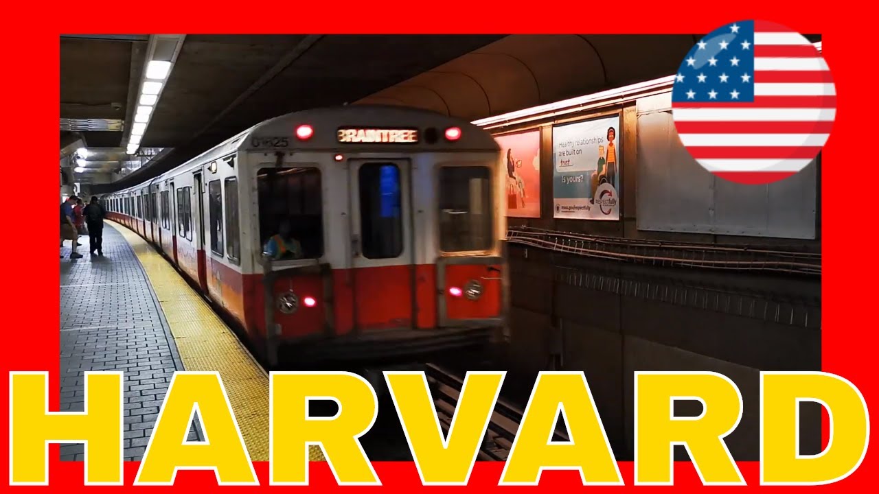MBTA red line at Harvard station Massachusetts Bay Transportation ...