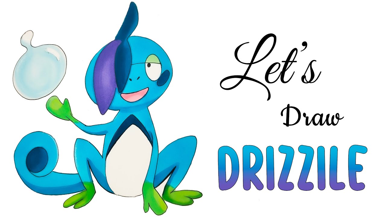 How to Draw Drizzile | Step by Step Art Tutorial | 4K - YouTube