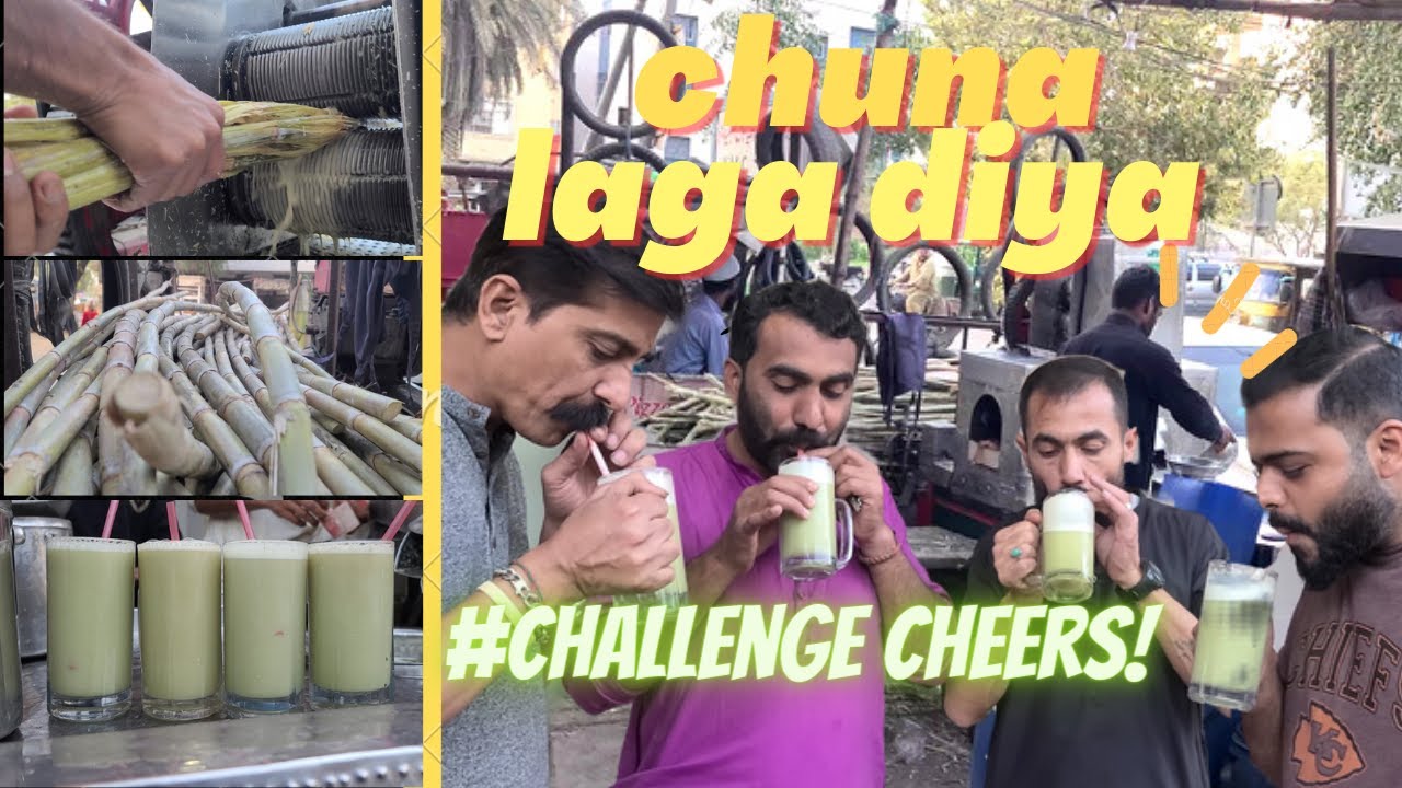 Sugarcane Juice Challenge | Ganne ka ras | Chuna laga diya | Benefits ...