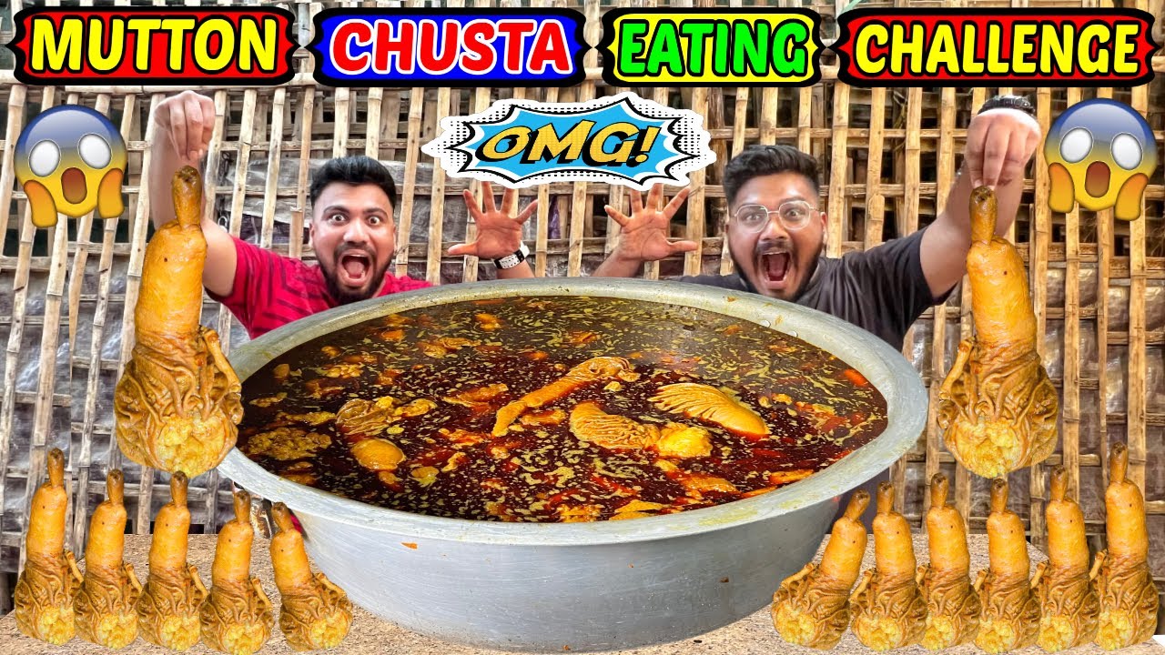 5KG MUTTON CHUSTA EATING CHALLENGE | FAMOUS MUTTON CHUSTA & RICE ...