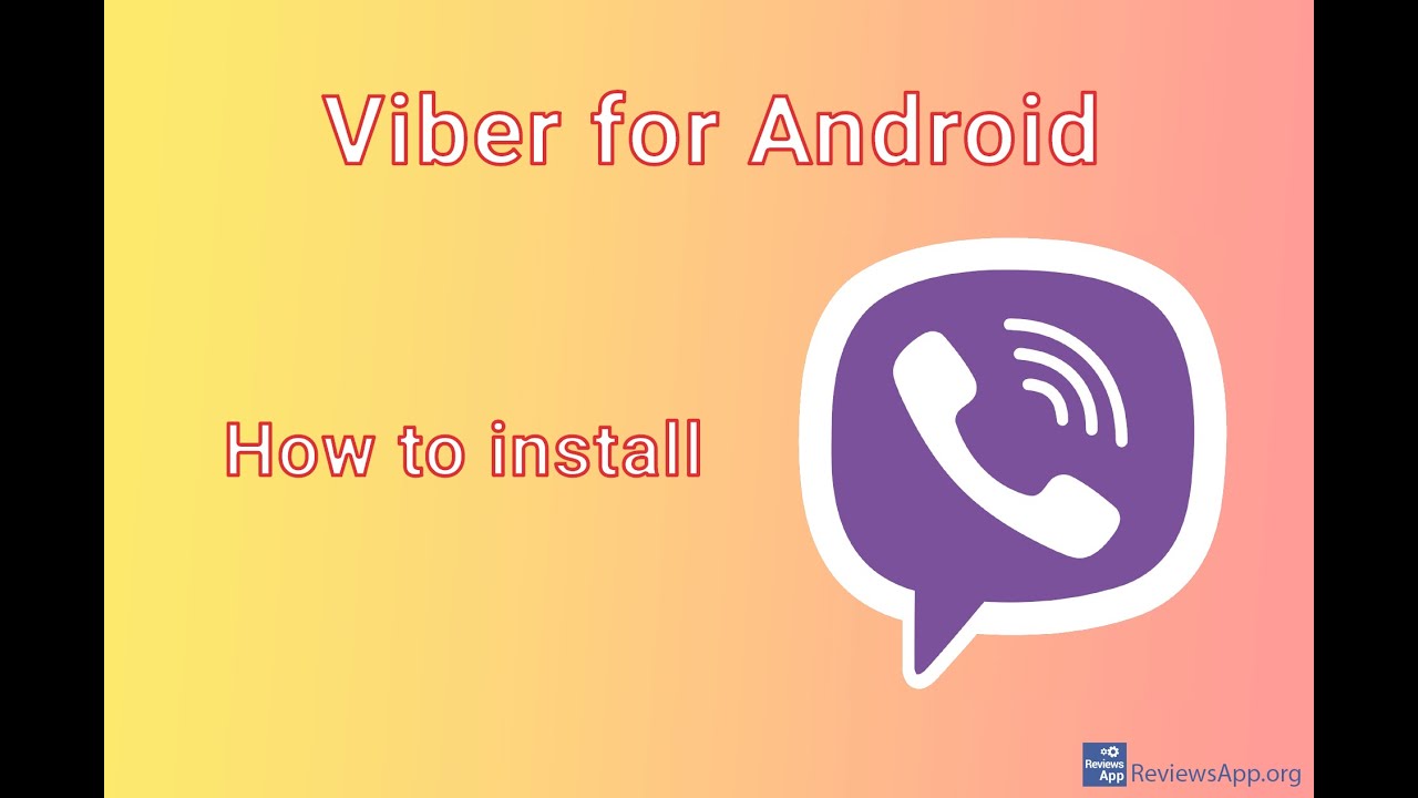 Viber for Android - how to install - YouTube