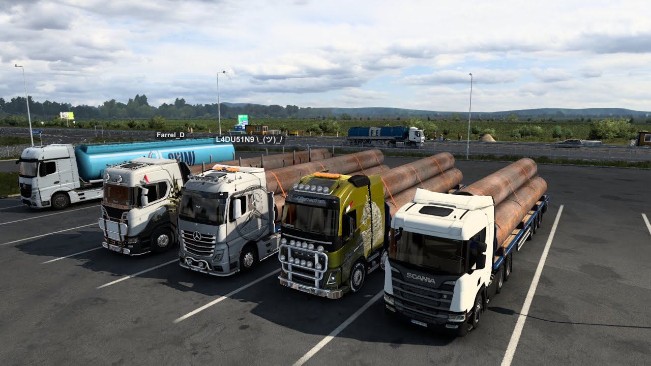 #328. Euro Truck Simulator 2 Convoy - YouTube