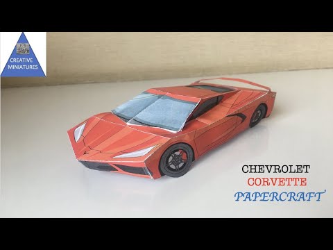 Chevrolet Corvette Paper craft. - YouTube