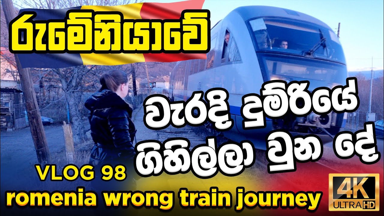 Getting on the wrong train in Romania🤔|මට කෝච්චිය වැරදුනා රුමේනියාවේ ...