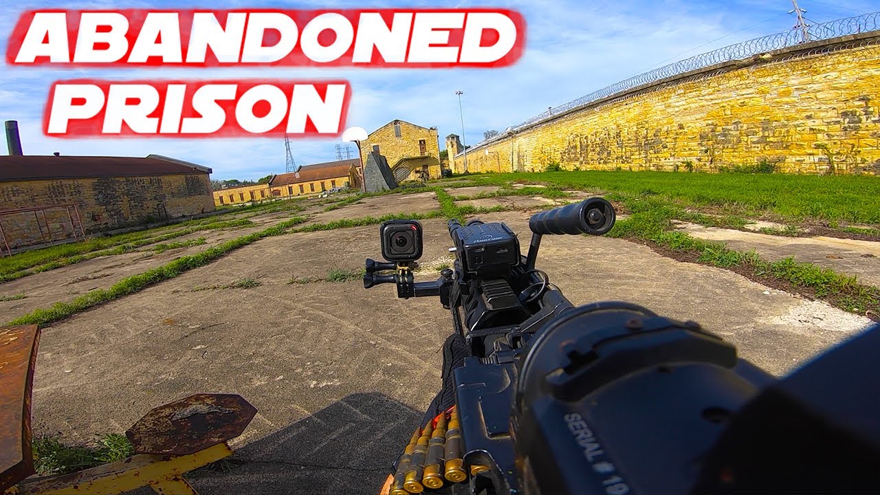 Abandoned Prison Airsoft LMG Gameplay! - YouTube
