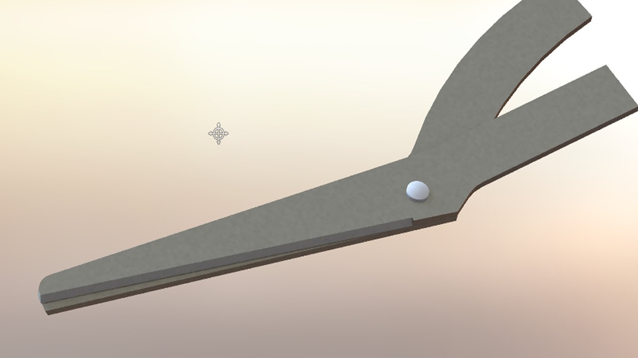 SolidWorks F Tutorial #94: Scissors Blades (detailed: 3parts, assembly ...