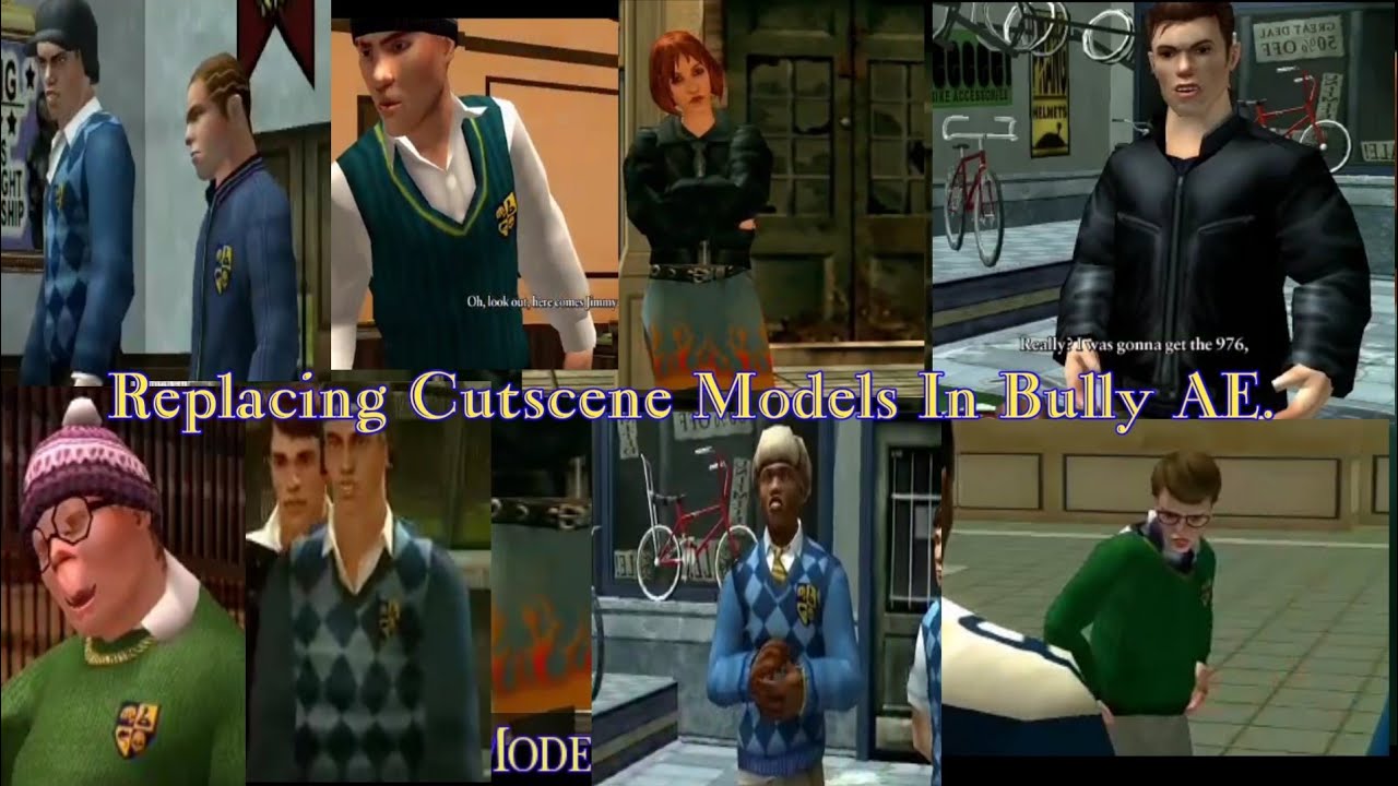Bully AE-Replacing Character Models In Cutscene.(Test Video) - YouTube