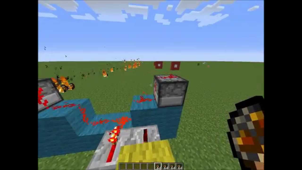 Minecraft: how to make a easy and cheap redstone cannon - YouTube
