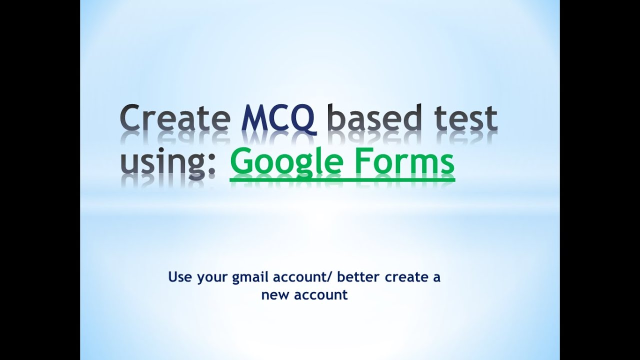 GOOGLE FORMS create MCQ Test YouTube google-forms-create-mcq-test-youtube