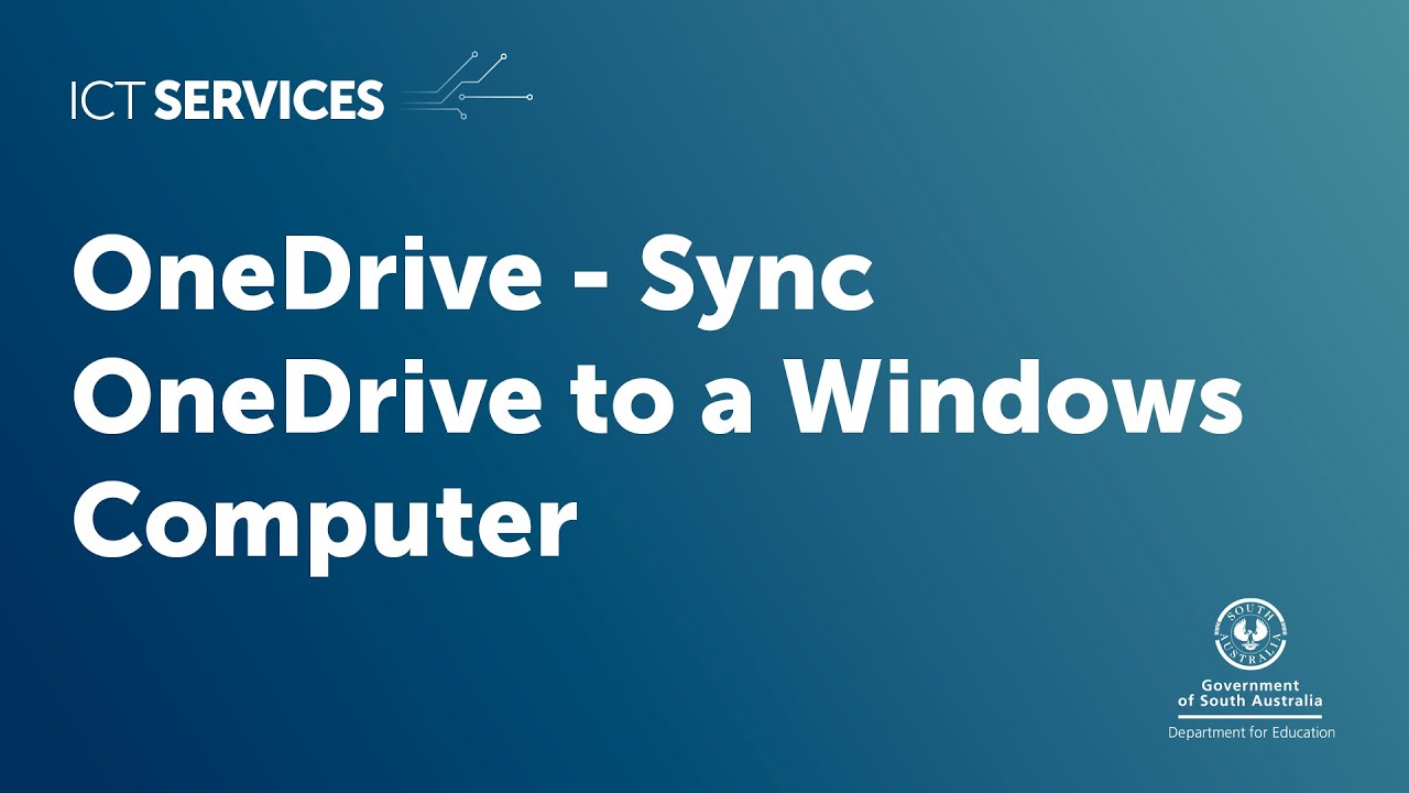 OneDrive - Syncing OneDrive to a Windows Computer - YouTube