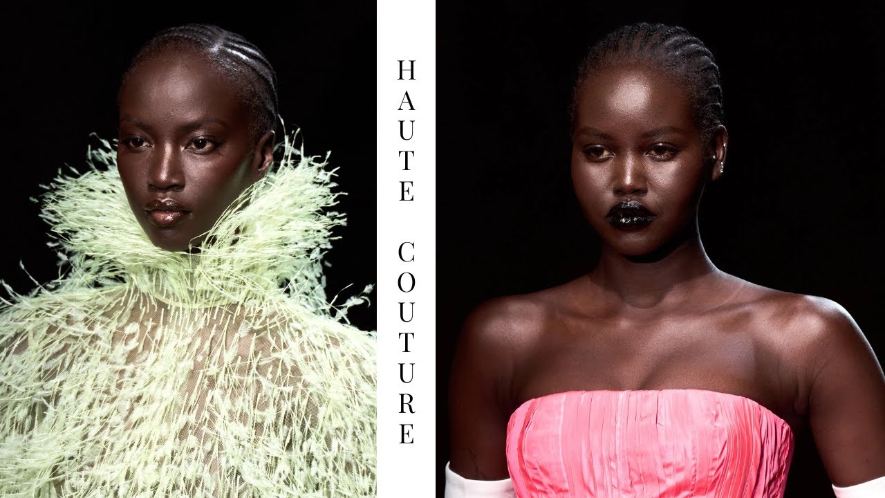 Adut Akech and Anok Yai | Haute Couture SS23 | Runway Collection - YouTube