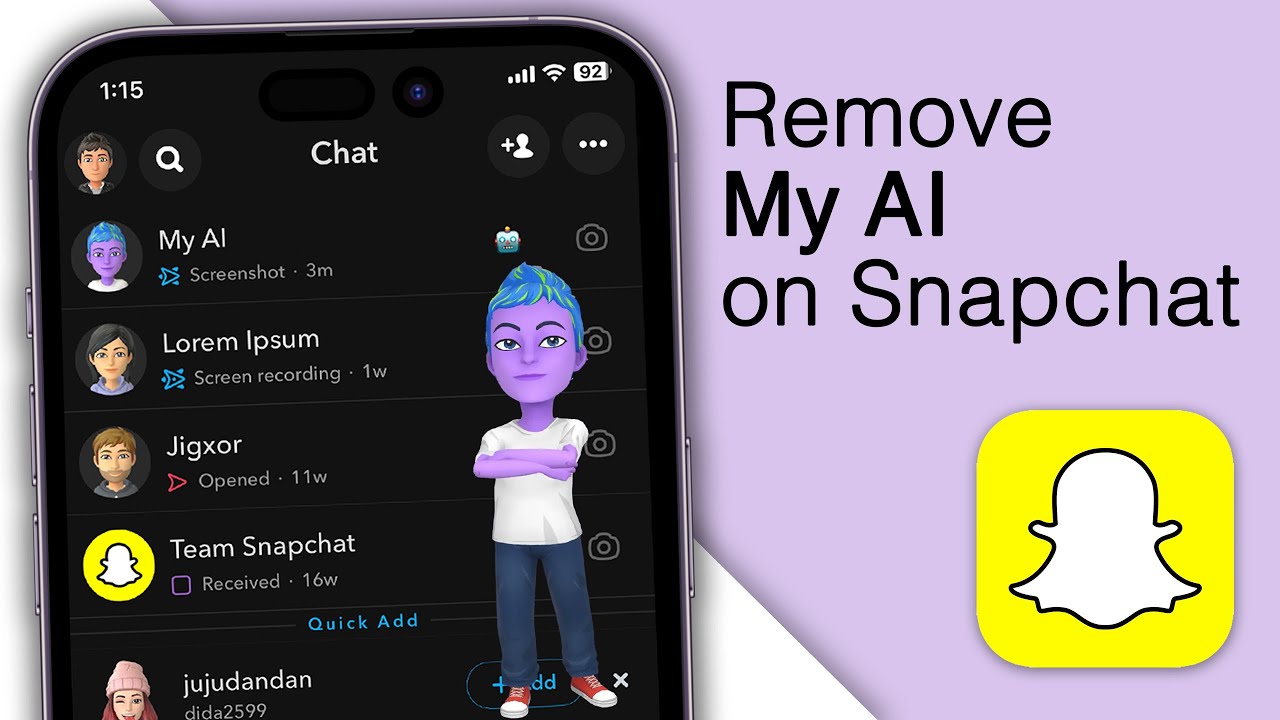 How to Remove/Turn Off MY AI on Snapchat! [2023] - YouTube