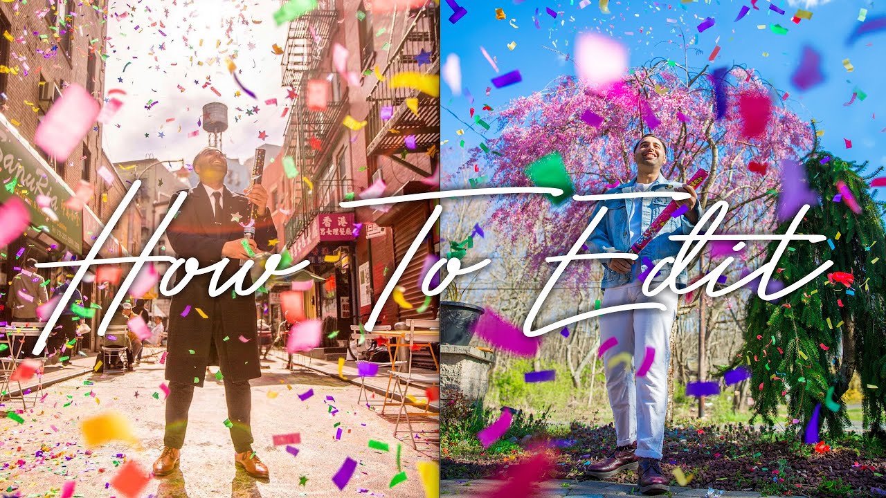 HOW TO CREATE AWESOME CONFETTI PHOTOS | Tutorial - YouTube