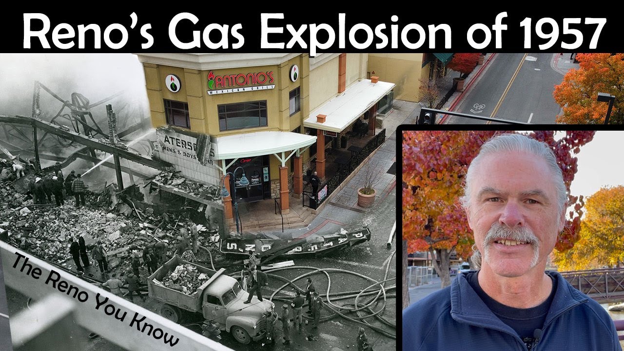 The Great GAS EXPLOSION in Downtown Reno with THEN and NOW MASHUPS ...