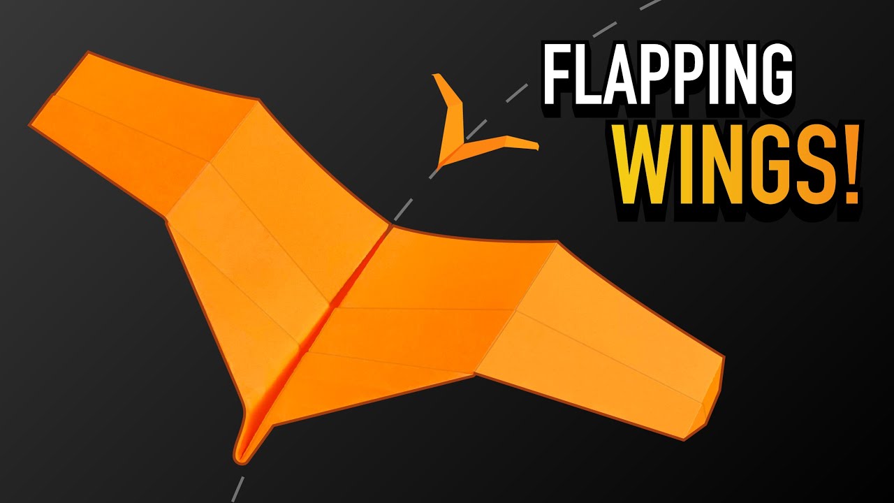 BEST Bat Paper Airplane that Flaps and Flies REALLY Well!!! — Ghost Bat ...
