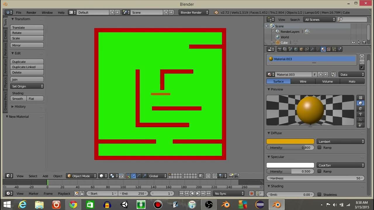 UPBGE - 2D Platformer With Moving Platforms No Python - YouTube