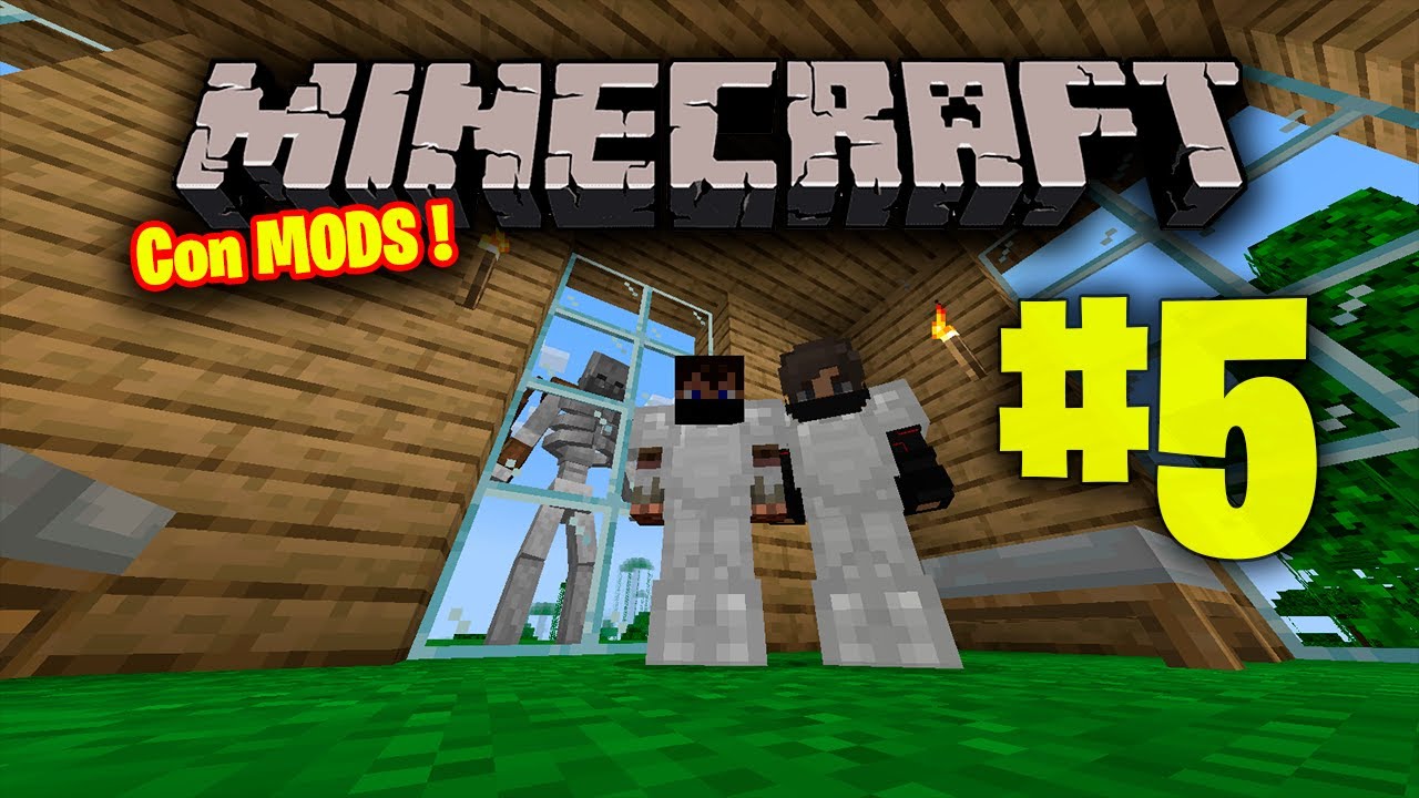 PRIMER ESQUELETO MUTANTE !!! Minecraft con MODS !!! #5 - YouTube
