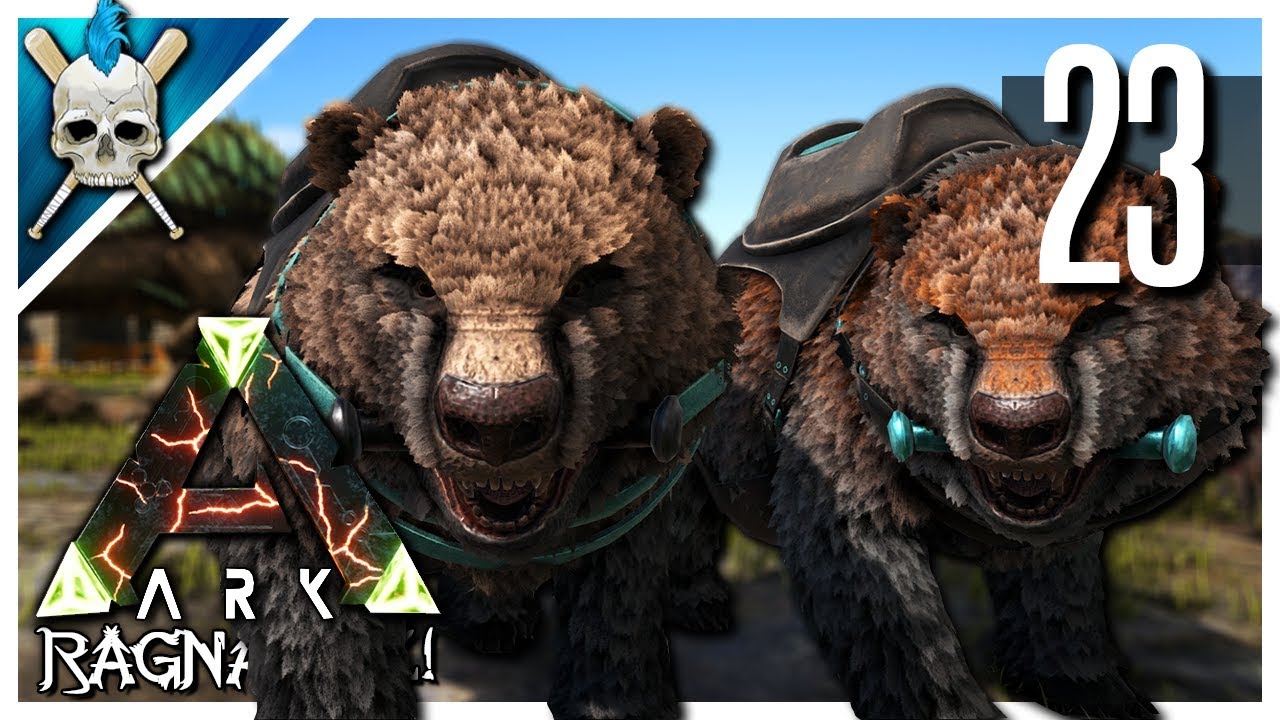 ARK: Ragnarok - DOUBLE High Level Dire Bear Tame! & Murder Snow! ARK ...