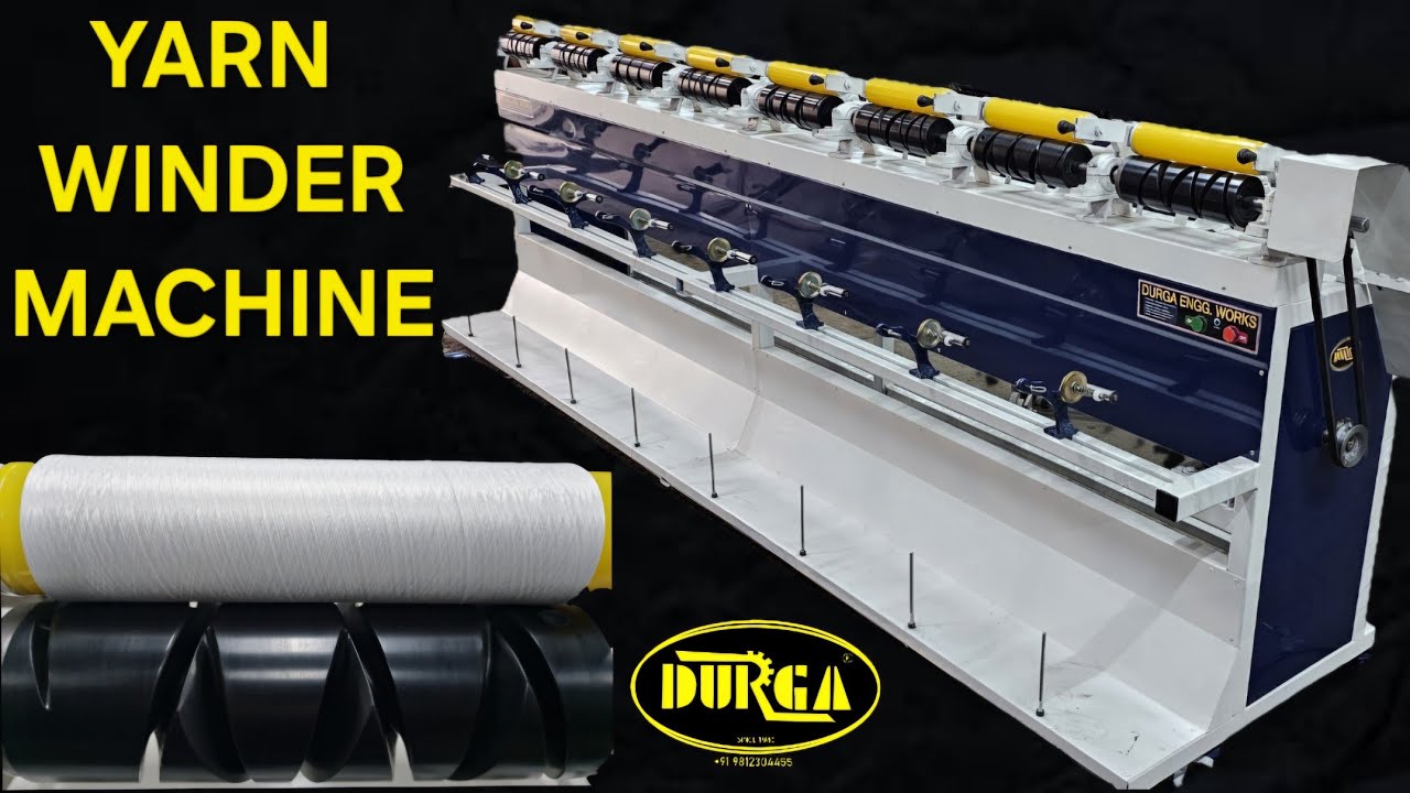winding Machine | Yarn winding machine @durgaengineeringworks - YouTube