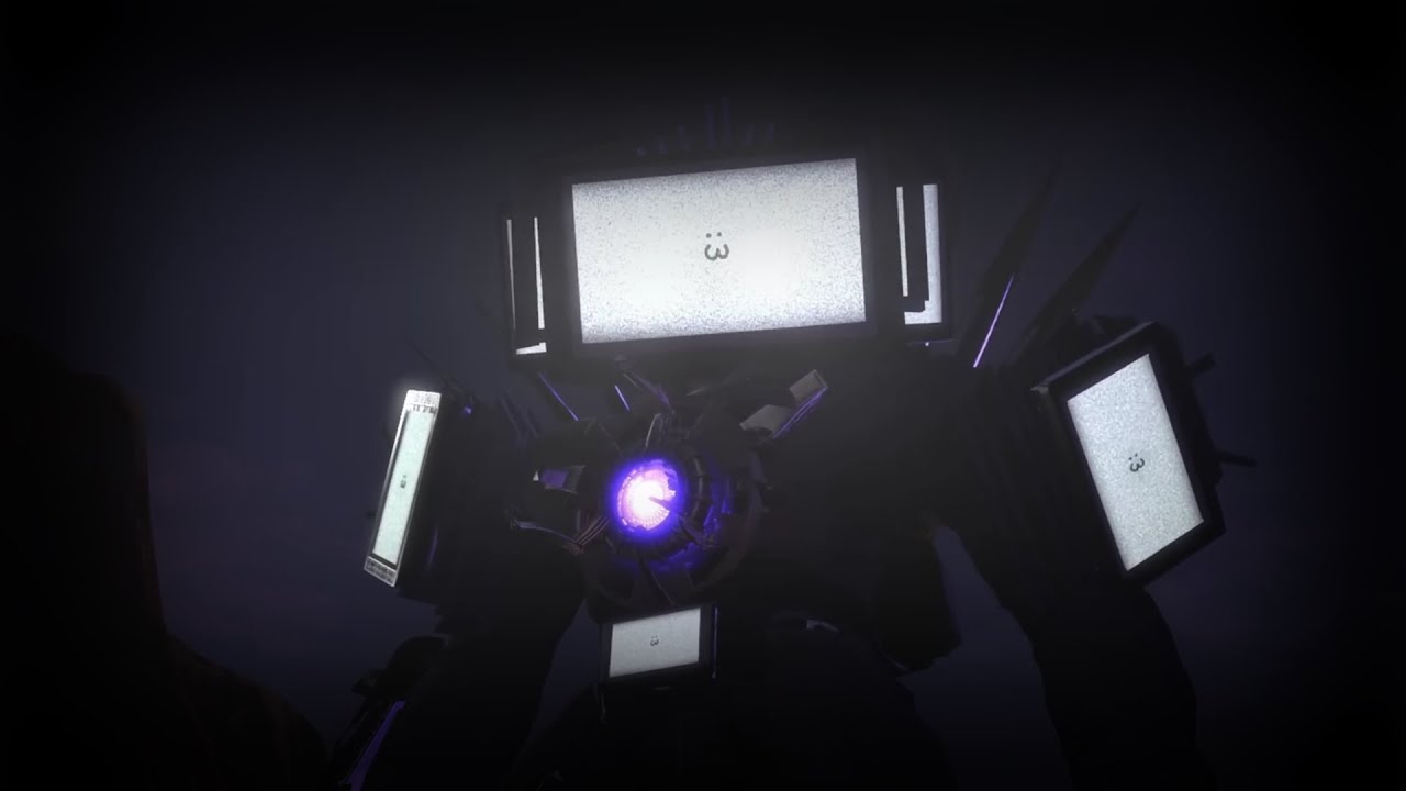 Upgraded titan tv man screen sound effect - YouTube