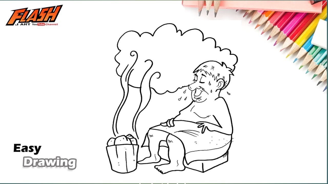 how to draw sauna - YouTube