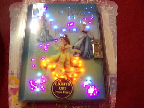 Disney Princess light up diary.MOV - YouTube