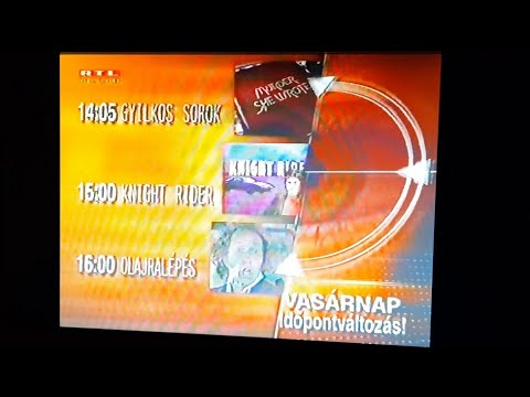 RTL Klub 1999 reklámblokk és RITKA ❗műsorváltozási ajánló