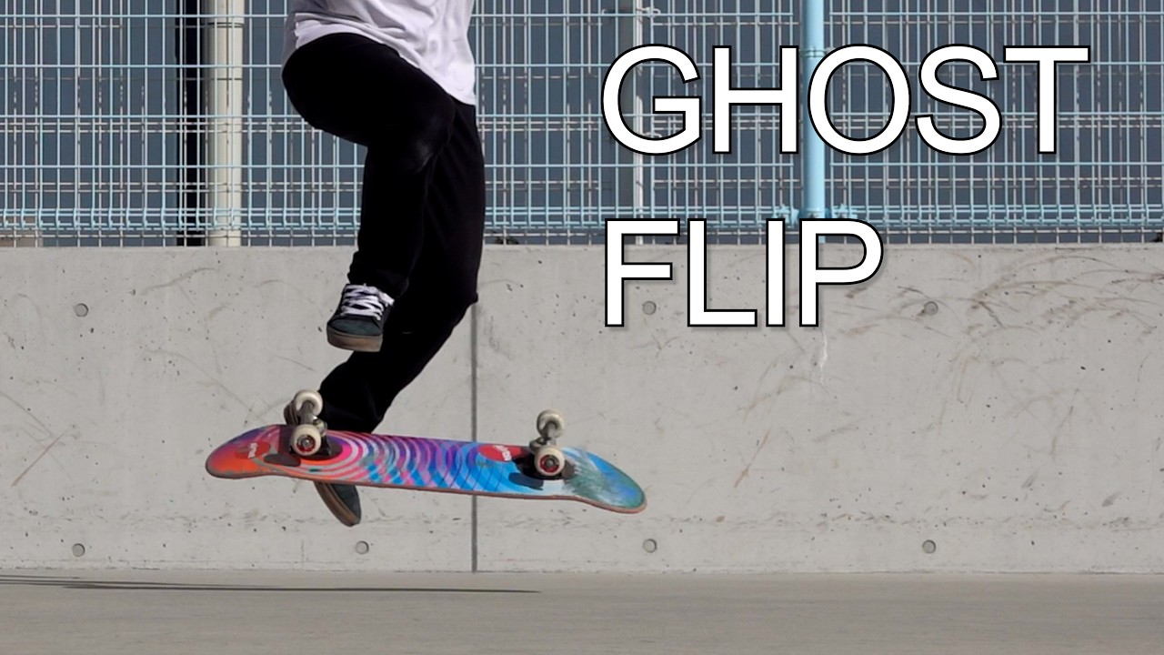 Easy Flip Trick without an Ollie - The Science of Ghost Flip - YouTube