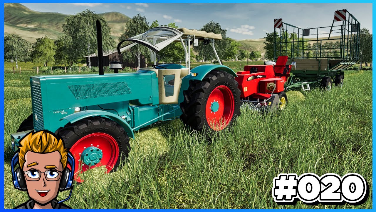 Lanz Bulldog Oldtimer Projekt | Hanomag Robust 900 Ballen pressen ...