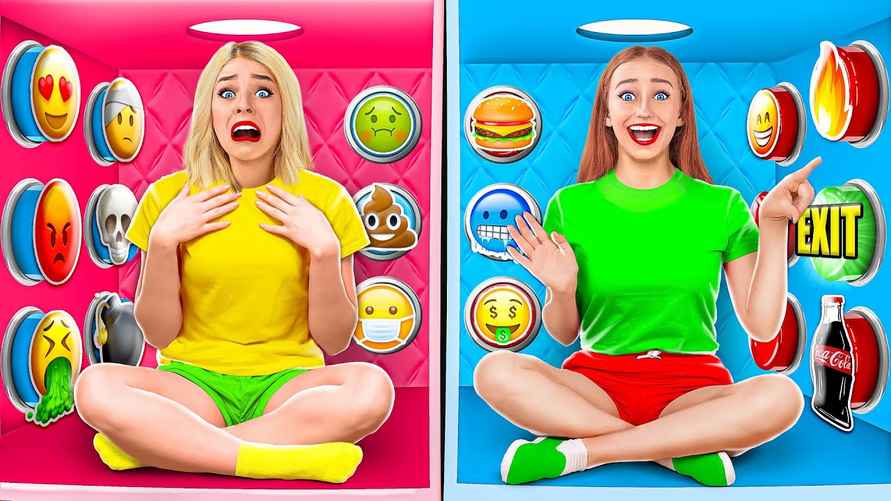 1000 मिस्ट्री बटन चैलेंज #3 | केवल 1 आपको भागने देता है Multi DO ...