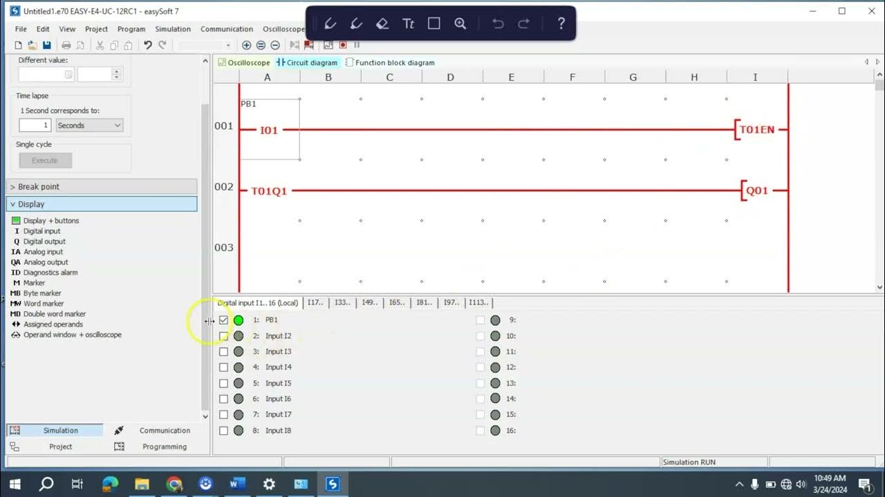 Programming on-delay and off-delay Timers in EasySoft 7 Eaton Pico PLC ...