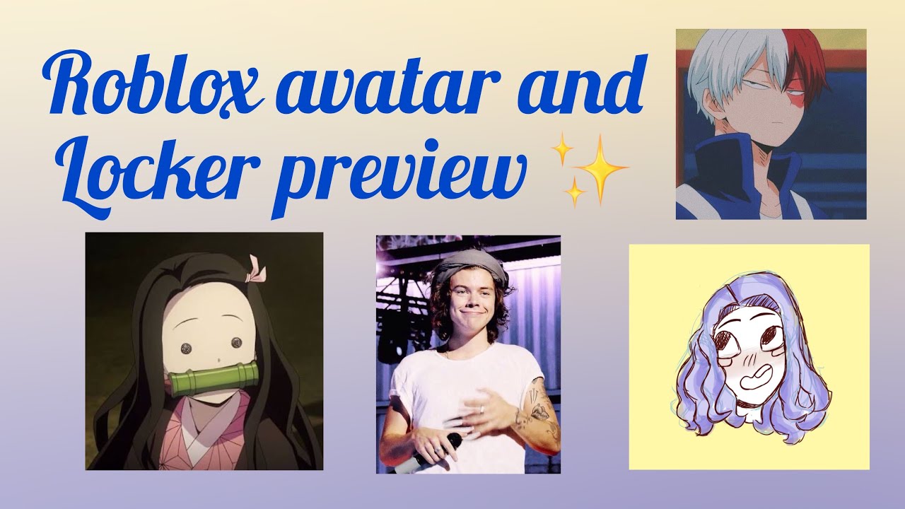 Roblox avatar and locker preview - YouTube