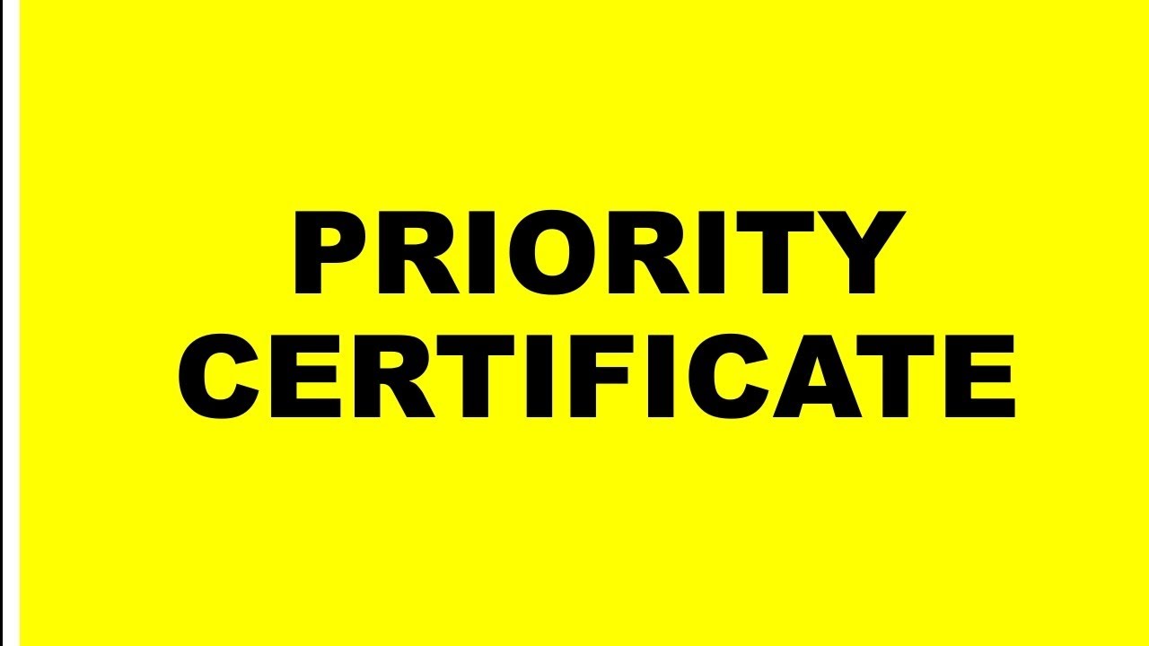 #Where to get priority certificate #priority certificate ...