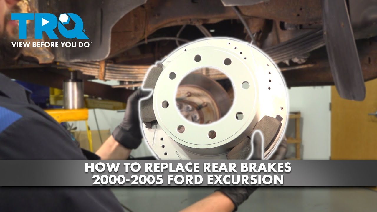 How to Replace Rear Brakes 2000-2005 Ford Excursion - YouTube
