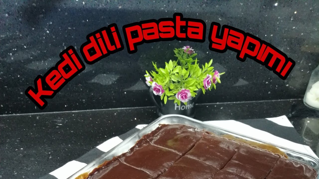 MUHTEŞEM KEDİ DİLİ PASTA YAPIMI - YouTube