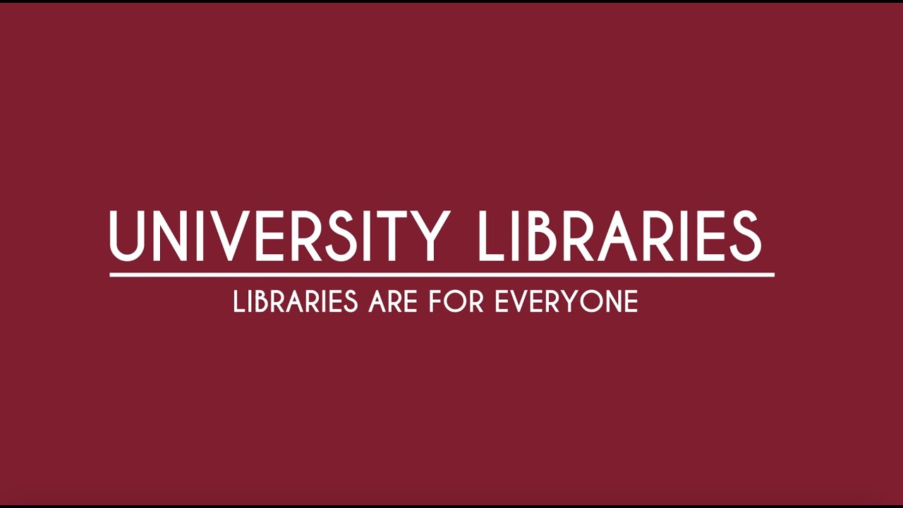 Welcome to the University of Arkansas Libraries - YouTube