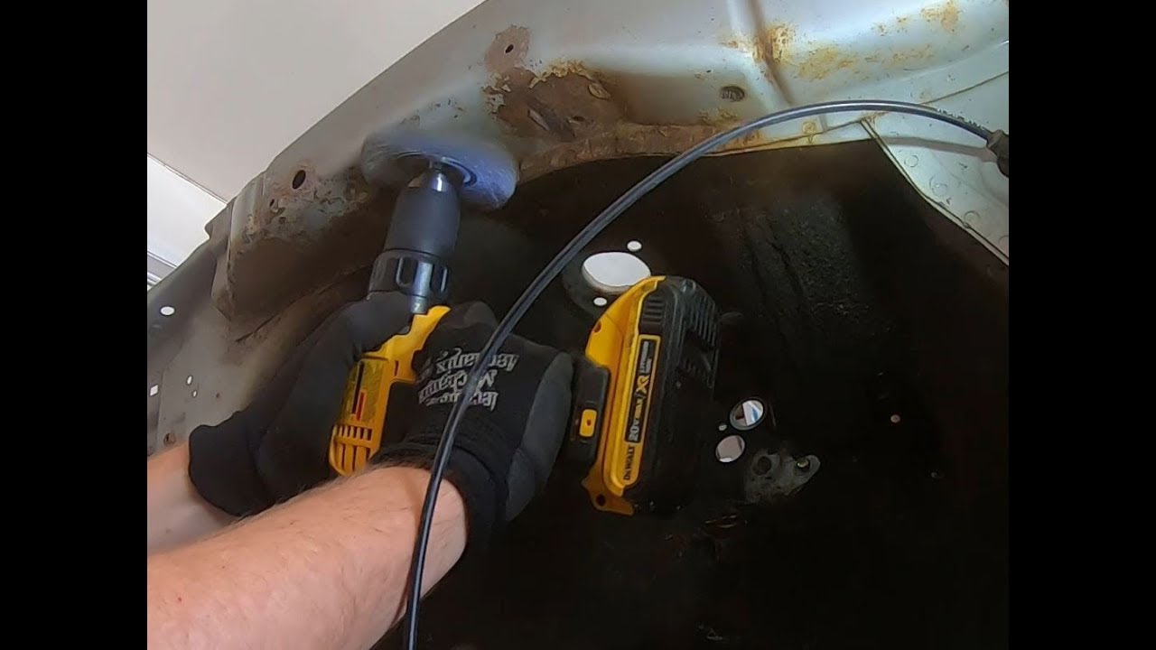 TRB - Wire Wheel Rust Removal - Front Half of the Car - Part 1!! - YouTube