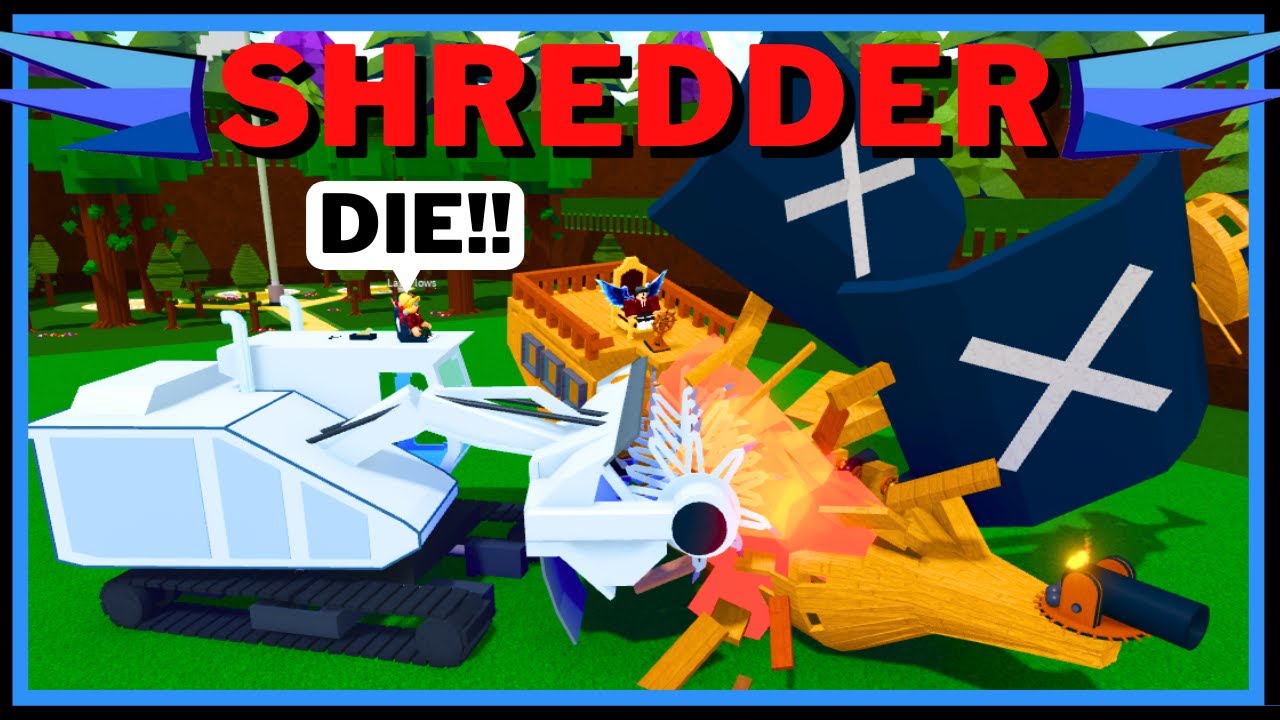 SHREDDER TANK *Shreds Anything Into DUST* In Build A Boat For Treasure ...