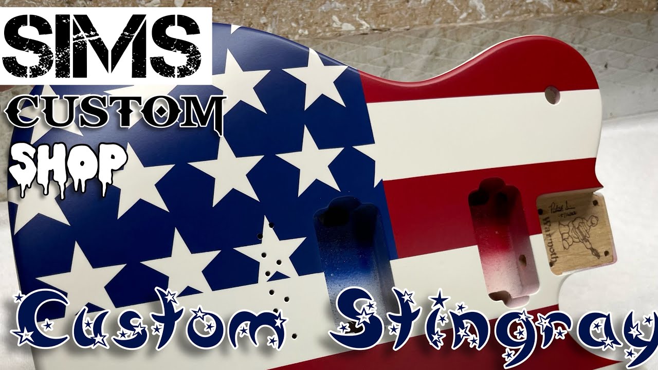 Warmoth Custom Telecaster body - American Flag paint job by Sims Guitar ...