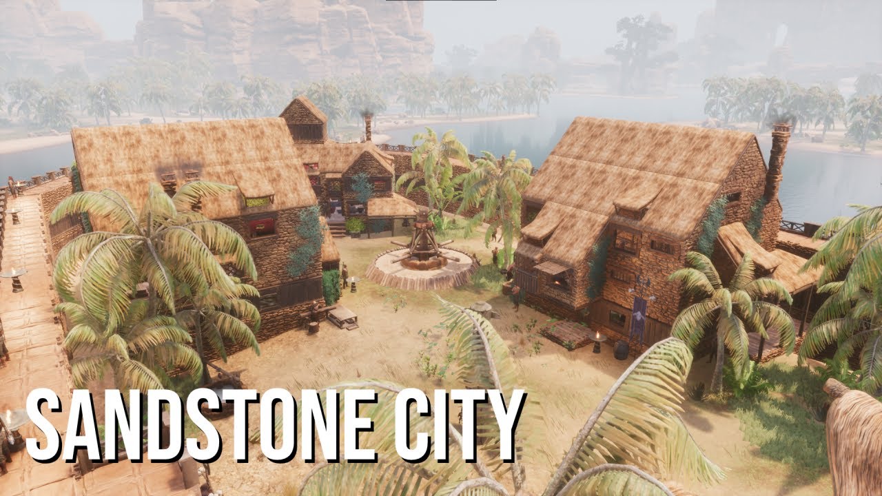 Conan Exiles: Sandstone City Speed Build - YouTube