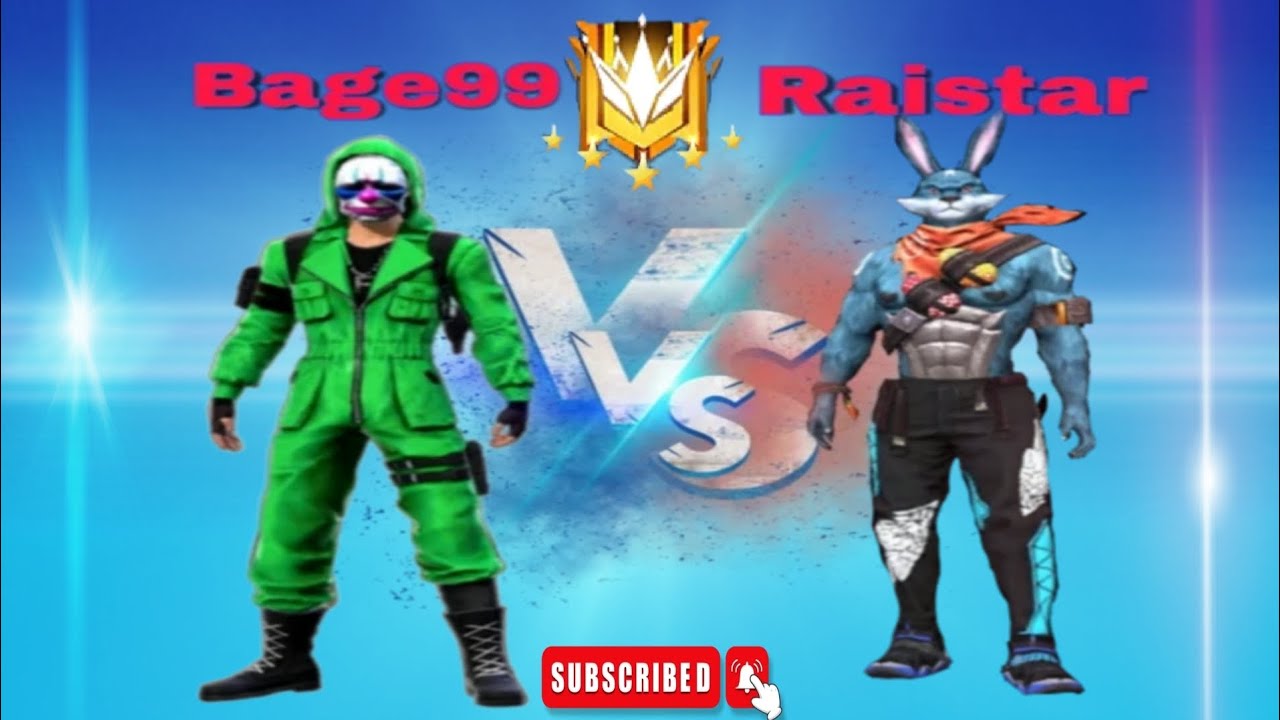 How to bage99 vs raistar game🎮 ।custom video🎥 । free fire game video ...