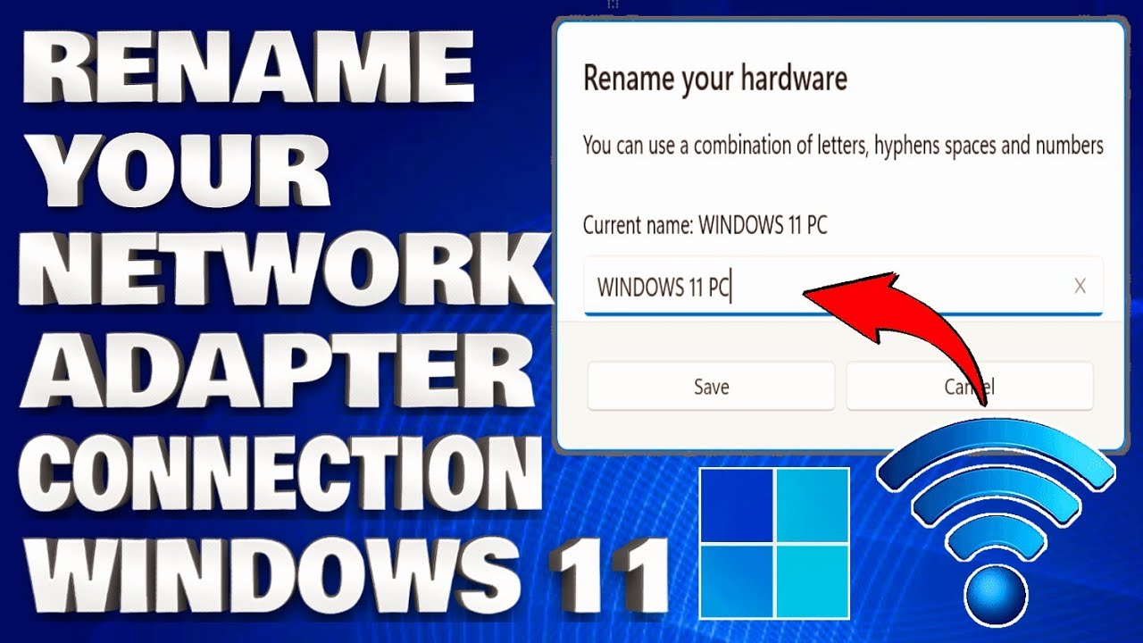 How To Rename Your Network Adapter Connection in Windows 11 - YouTube